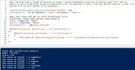 How To Use Multidimensional Arrays In Powershell Powershell
