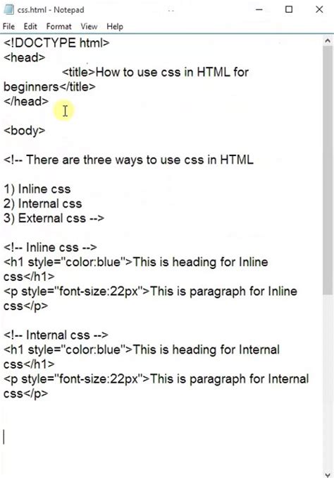 How To Use Css In Html Beginner Html Tutorial Youtube