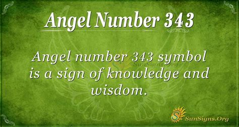 Angel Number 343 Meaning Knowledge And Wisdom Sunsigns Org