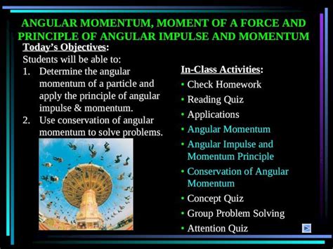 PPT ANGULAR MOMENTUM MOMENT OF A FORCE AND PRINCIPLE OF ANGULAR IMPULSE AND MOMENTUM