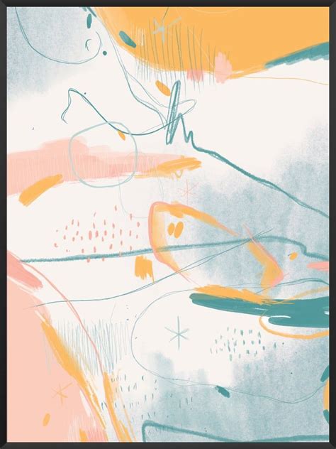 Kleurrijke Poster Abstracte Kunst Splash Art Vormen Poster Etsy
