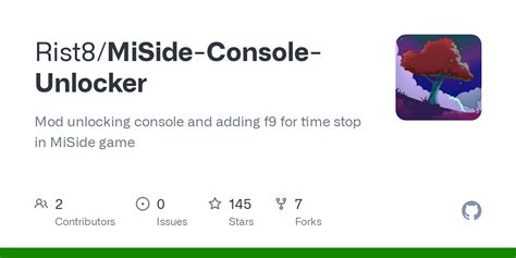 Github Rist8miside Console Unlocker Mod Unlocking Console And