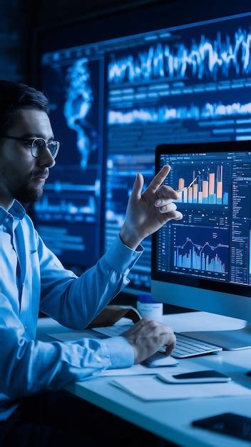 Data Science And Big Data Analysis Technology Premium Ai Generated Image