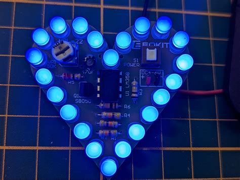 Heart Shape Led Basic Soldering Projects