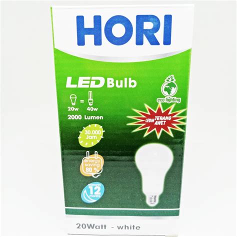 Jual Hori Bohlam Lampu Led Watt White Shopee Indonesia
