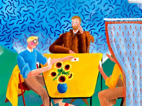 致敬大师系列1 大卫霍克尼David Hockney lolosan 站酷ZCOOL