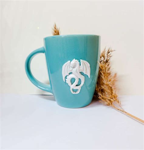 Чаша дракон, декорирана с полимерна глина – Крокодил.бг