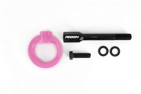 Perrin 02 07 Subaru Wrxsti Tow Hook Kit Front Hyper Pink Kinetic