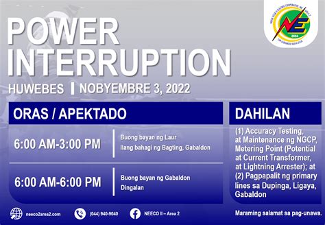 Ngcp Power Interruption Nov 3 2022 Huwebes