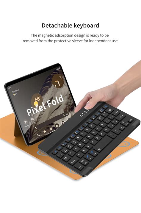 Google Pixel Fold Case Wireless Keyboard Mouse And Leather Stand The Pixel Store