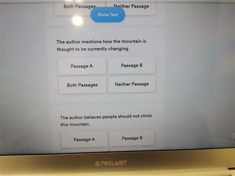 Read Both Passages And The 10 Statements Decide If
