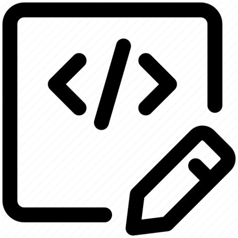 Programming Code Coding Edit Update Pencil Pen Icon Download On