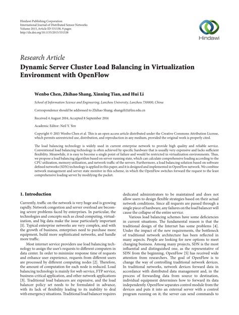 full article dynamic server cluster load balancing in virtualization