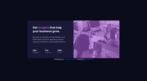 Frontend Mentor Responsive Stat Card Using Html Css Flexbox Coding
