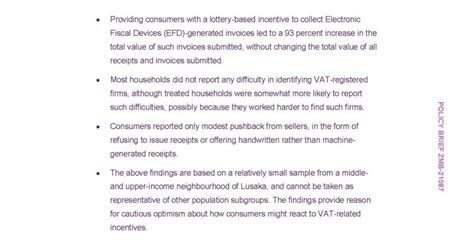 A Consumer Incentive Scheme Experiment Pilot Study International