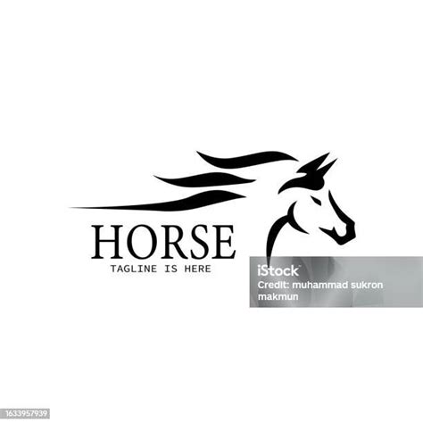 빠른 말 로고 디자인 벡터 창조적 인 디자인 템플릿 일러스트 레이션 경주마에 대한 스톡 벡터 아트 및 기타 이미지 경주마 로고 갈기 Istock