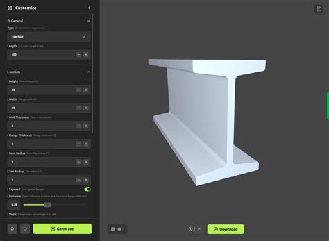Beam Generator Parametric Beams Bars And Extrudes By Koolm Makerworld Download Free 3d Models