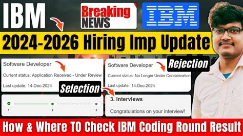 🔥ibm 2024 2026 Hiring Big Update Coding Result Out Direct Interview Check Result Status