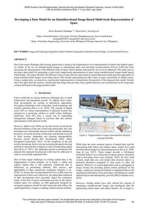 Pdf Developing A Data Model For An Omnidirectional Image Based Multi Scale Representation Of Space