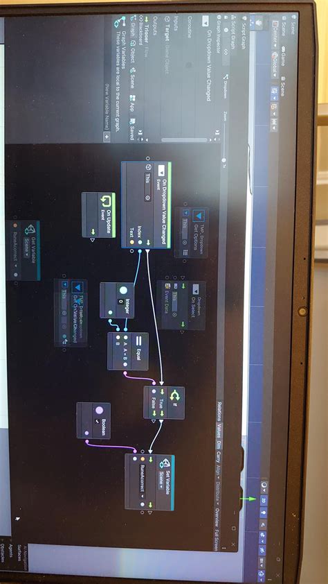 Visual Scripting And Drop Down Ui Runity