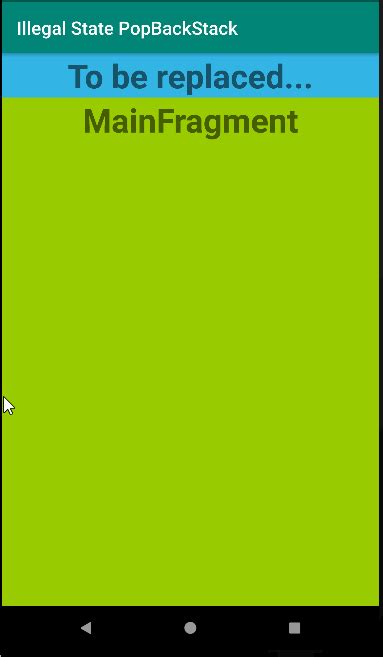 Android Popbackstack Causing Javalangillegalstateexception Can Not