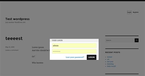 Ajax How To Load Wp Loginphp On Front End In Wordpress Stack Overflow