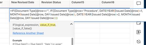 Create A Date Based On Document Type And Issue Date — Smartsheet Community