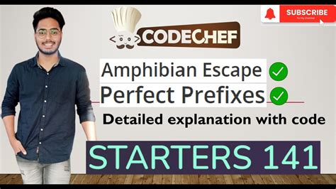 codechef starters 141 amphibian escape perfect prefixes dp