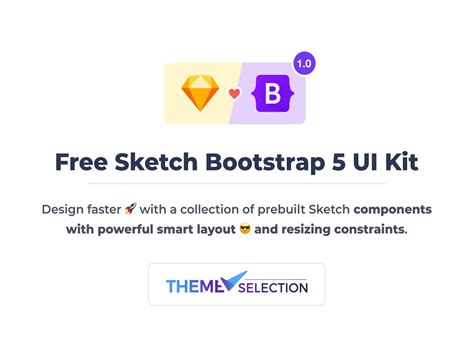 Free Sketch Bootstrap 5 UI Kit UIBundle