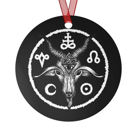 Baphomet Tree Ornaments Pagan Holiday Decoration Occult Etsy