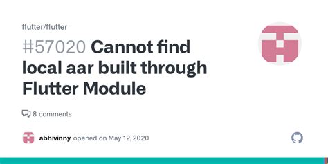 Cannot Find Local Aar Built Through Flutter Module · Issue 57020