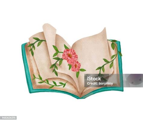 책 수채화 일러스트 독서 서점 서점 매직 빈티지 승화 스티커 귀여운 공부에 대한 스톡 벡터 아트 및 기타 이미지 공부 과학