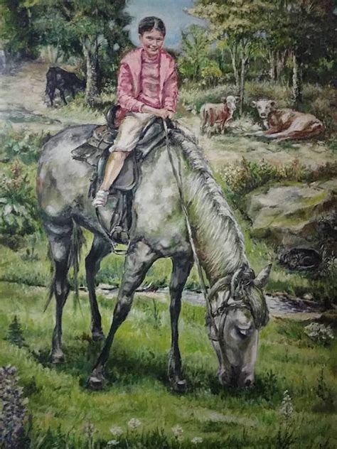 Картина «Веселая пастушка Настенька Холст на подрамнике Масло 2021 г