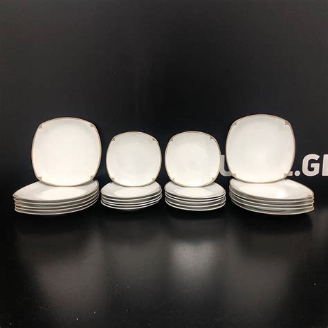 ჩინური ფაიფურის თეფშების ნაკრები 12 პერსონაზე Pars China 876 ყიდვა ყველაზე იაფად ან განვადებით