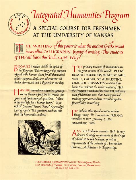 Ihp History — Integrated Humanities Program