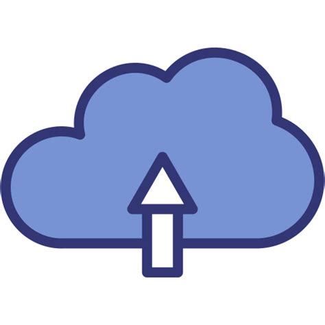 Cloud Upload Generic Blue Icon