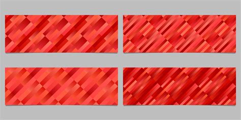Geometrical Abstract Stripe Pattern Banner Template Set 59874505 Vector