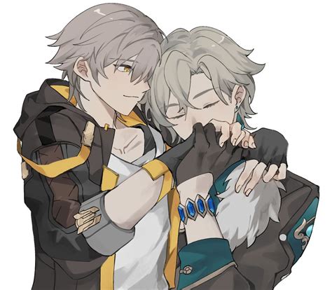 Trailblazer Caelus And Aventurine Honkai And 1 More Drawn By J7bge04 Danbooru