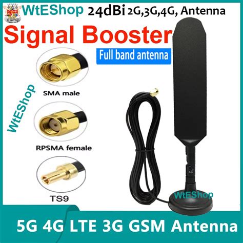 4G LTE 3G GSM Aerial 40dbi Omni WiFi Router Antenna With TS9 SMA Male Female And Magnetic Base