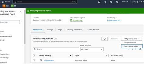 Iam Create A Policy To Place The User In A Group Only