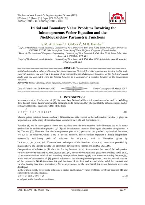Pdf Initial And Boundary Value Problems Involving The Inhomogeneous