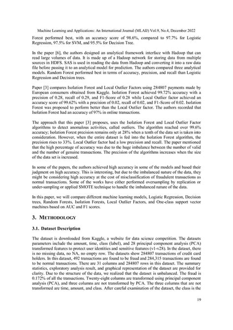 Machine Learning Algorithms For Credit Card Fraud Detection Pdf