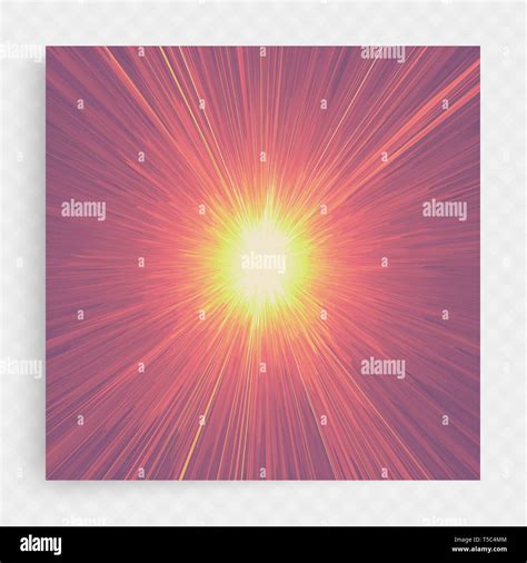 Background With Explosion Starburst Dynamic Lines Solar Or Starlight Emission 3d Futuristic