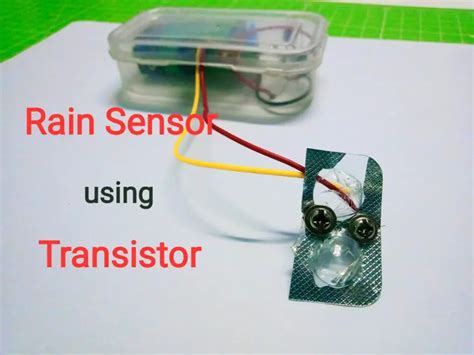 Rain Sensor Alarm Using Two Transistors And Buzzer