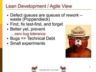 ACCU Agile Approach To Defect Management PPT