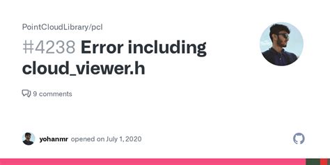 Error Including Cloudviewerh · Issue 4238 · Pointcloudlibrarypcl · Github