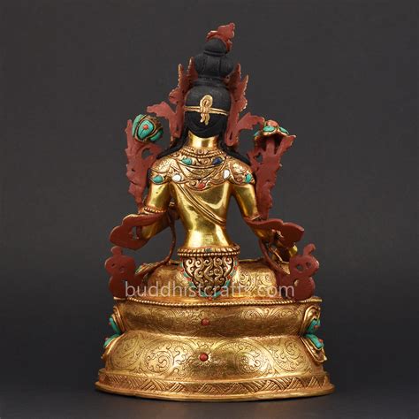 Golden White Tara Statue