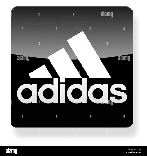 Adidas Logo As An App Icon Clipping Path Included Stock Photo Royalty