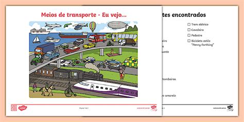 Jogo De Encontrar Tipos De Transporte Teacher Made