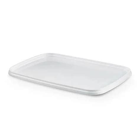 5 Litre Plastic White Rectangle Bucket Lid Invopak 5 Litre Plastic White Rectangle Bucket Lid Invopak